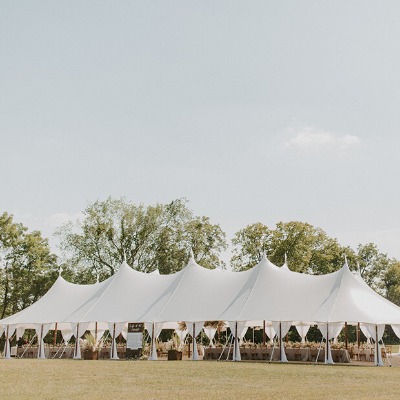 Canopy - Side Pole Draping 6ft Spread (Sheer)