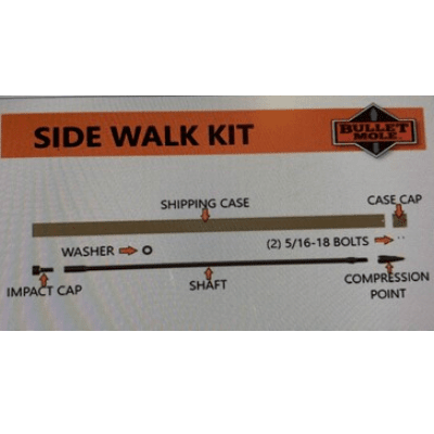MOLE SIDEWALK BORING TOOL