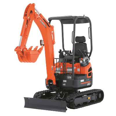 Mini Excavator, Small 1.7 ton, U17 (Open Cab)