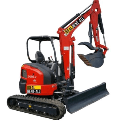 Mini Excavator, Medium 3.5 ton, U35 (Open Cab){3/4 Ton+ Truck Required}