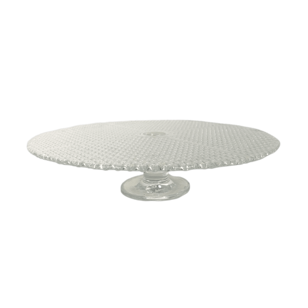 Clear Textured Cake Stand