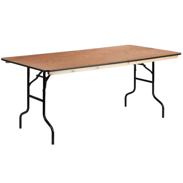 8' Rectangular Folding Table