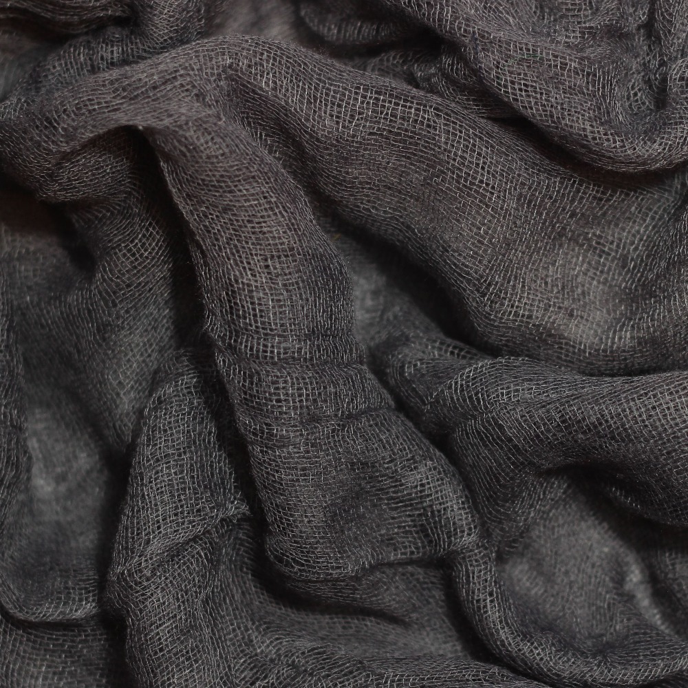 Dark Grey Cheesecloth Runner