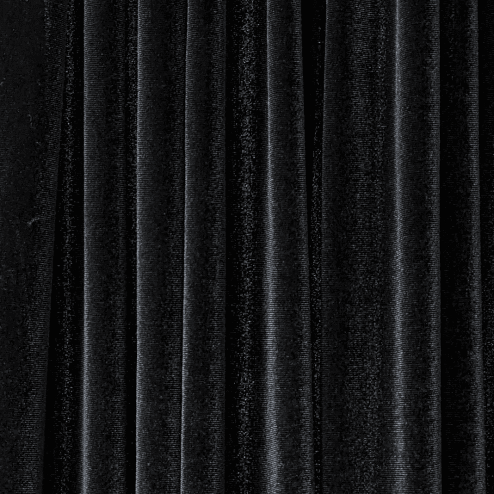 20' Black Velvet Drape
