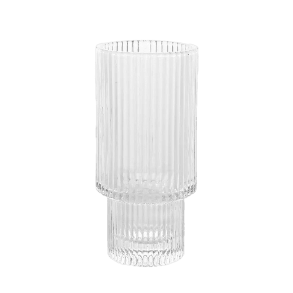 Ribbed Water Glass