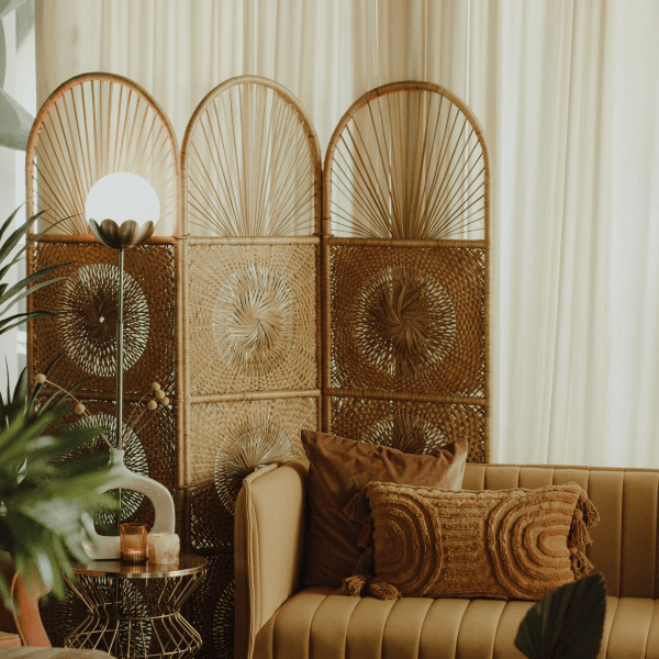 Boho Rattan Divider