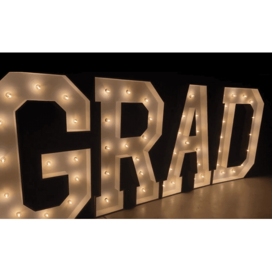 Marquee - "GRAD" Letter Set